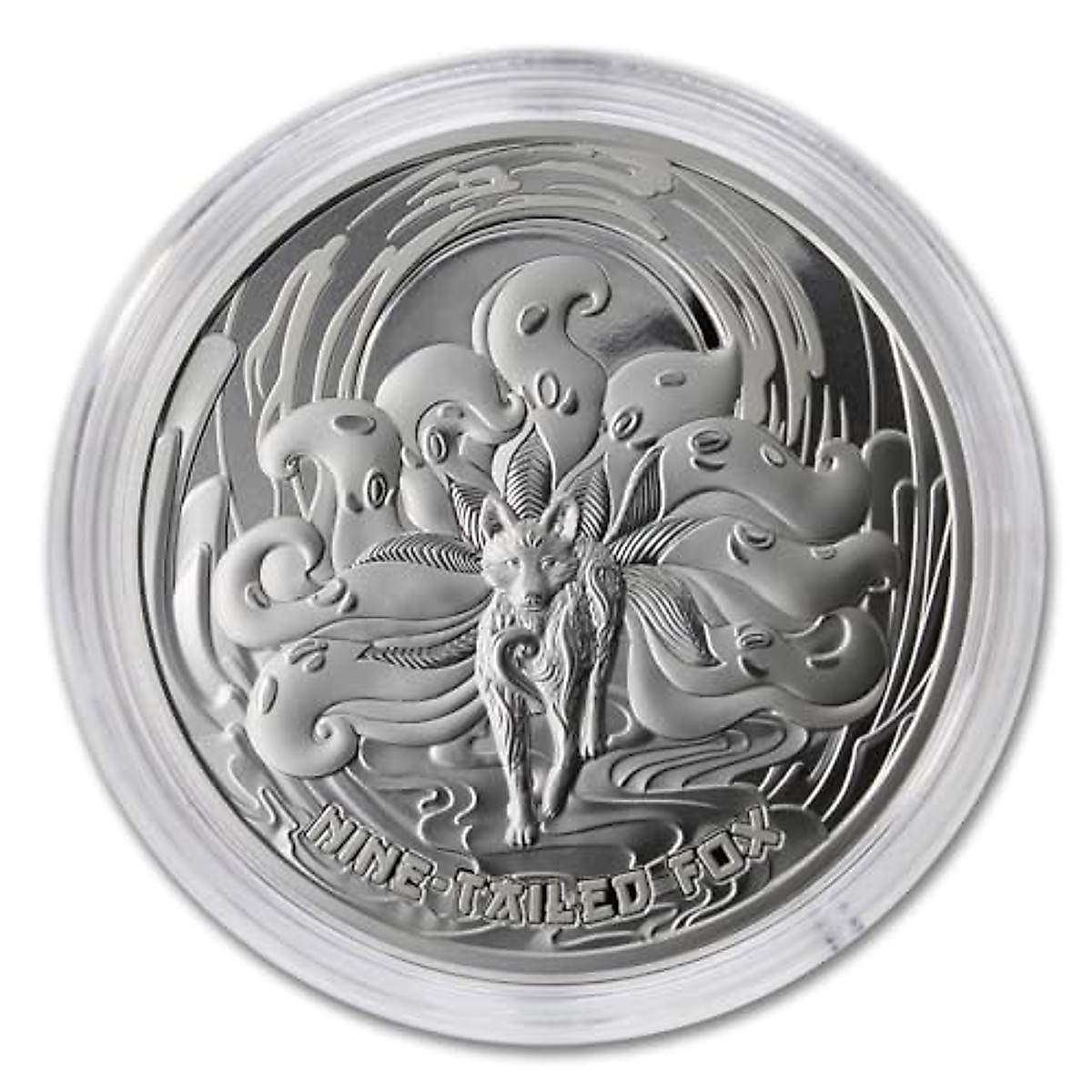 2023 1 oz Samoan Silver Nine-Tailed Fox | Asian Mythical Creatures Coin Brilliant Uncirculated (in Capsule) with Certificate of Authenticity $2 BU