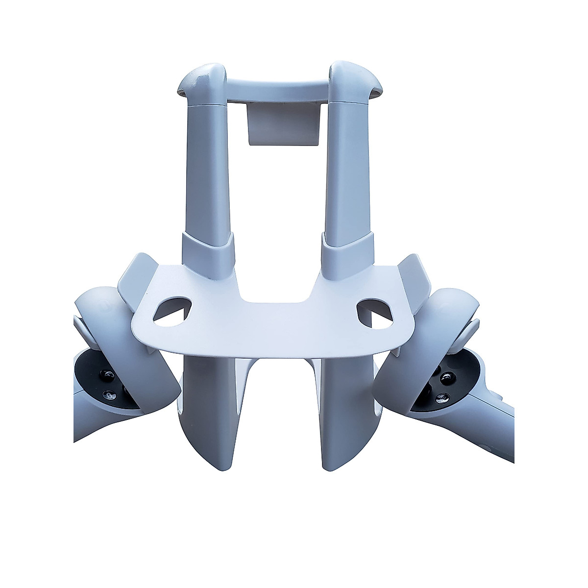 TNE VR Stand Headset and Controller Display Holder Mount Station for Quest 2/Quest and Rift S Virtual Reality Gaming System (White)