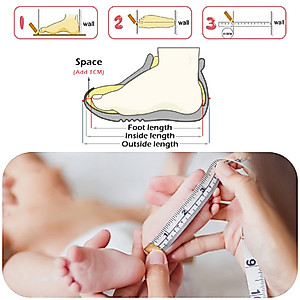 HONGTEYA Baby Moccasins with Rubber Sole&Soft Sole - Flower Print PU Leather Tassel Bow Girls Ballet Dress Shoes for Toddler (6-12Months, 12.5cm,5.5 M US Toddler, Strawberry)