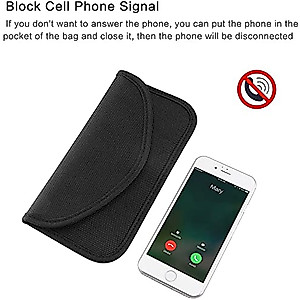 ONEVER 2 Pack Faraday Bags for Car Keys and Cell Phone, Signal Blocking Key Pouch Wallet, Anti-Tracking Anti Theft Car Protection, Signal Jammer WiFi/GSM/LTE/NFC/RFID, GPS Blocker