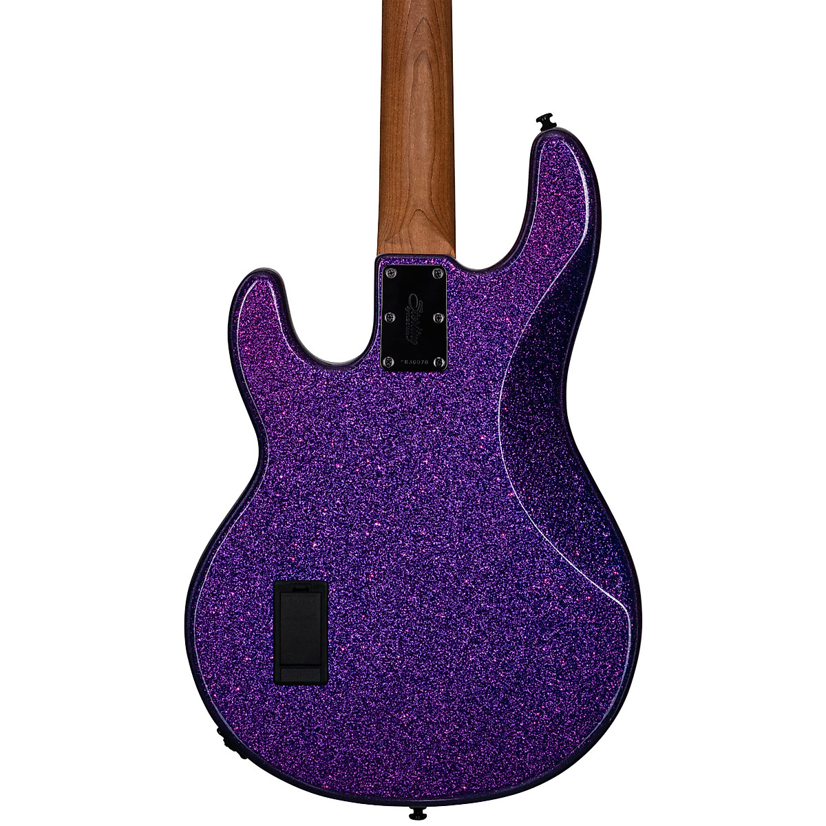 Sterling by Music Man 4 String Bass Guitar, Right, Purple Sparkle (RAY34-PSK-R2)