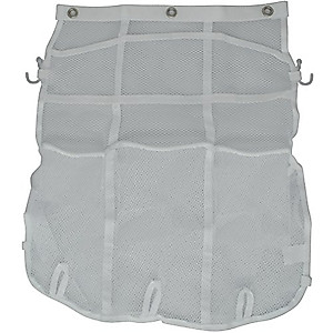 Evelots Mesh Shower Caddy-6 Pockets-Hook for Brush-Holes for Bottle-Dry Fast
