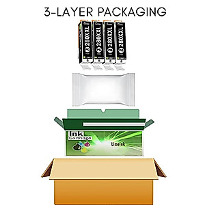 Limeink Compatible Ink Cartridge Replacement for Canon Ink 280 Cartridges 280xxl PGBK for Canon Ink Cartridges for Canon 280 Ink Cartridges for Canon TR8520 Ink Cartridges 4 BK