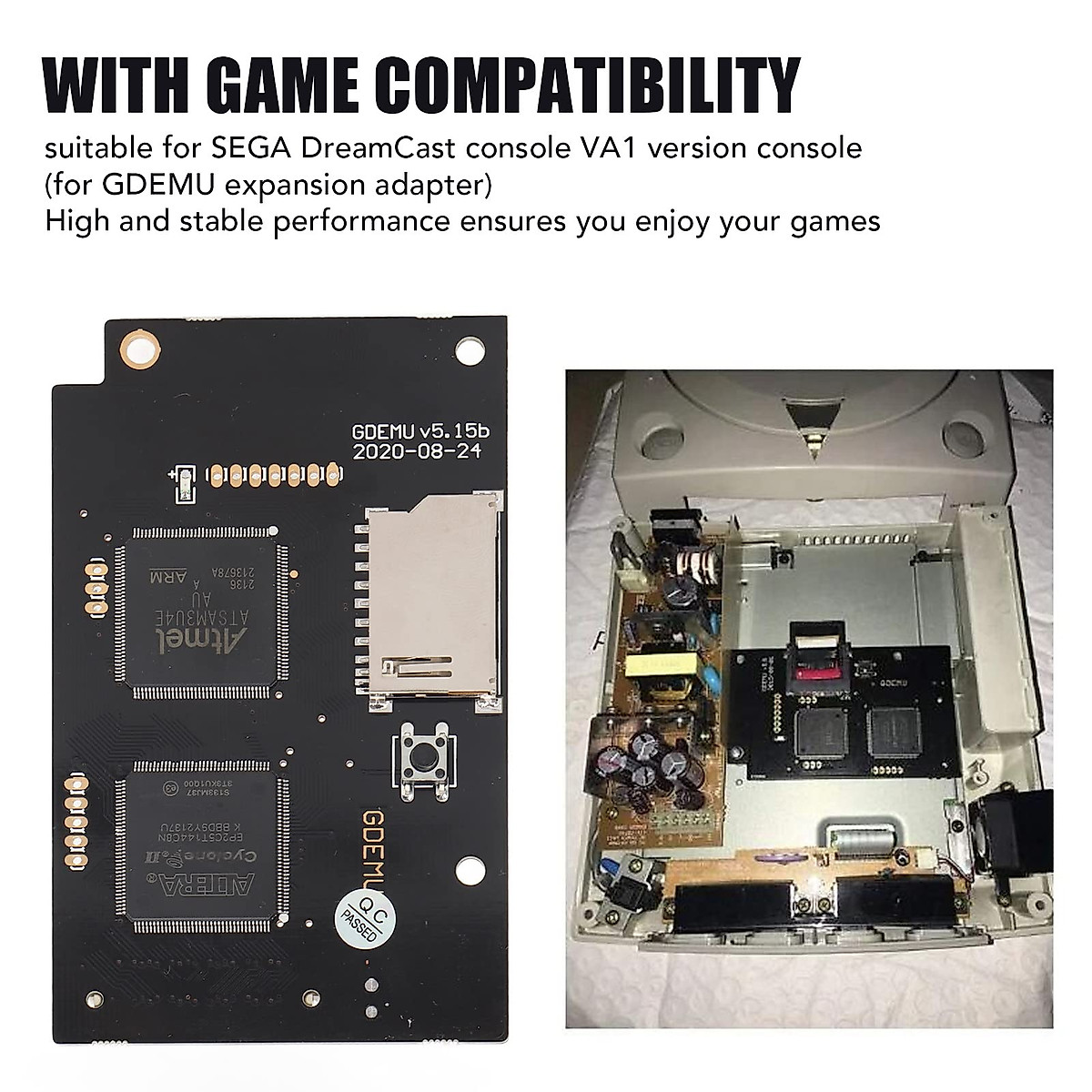 Replacement Optical Drive Simulation Board for GDEMU V5.15b, for Gaming VA1 Optical Drive Board, with Remote Storage Card Mount Kit [video game]