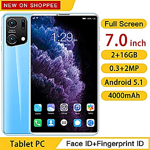 HD Tablet WiFi Bluetooth Android Voice Call Game Tablet,7Inch IPS Display Screen,WiFi,2GB RAM+16GB ROM,4000mAh, Android 5.1 System