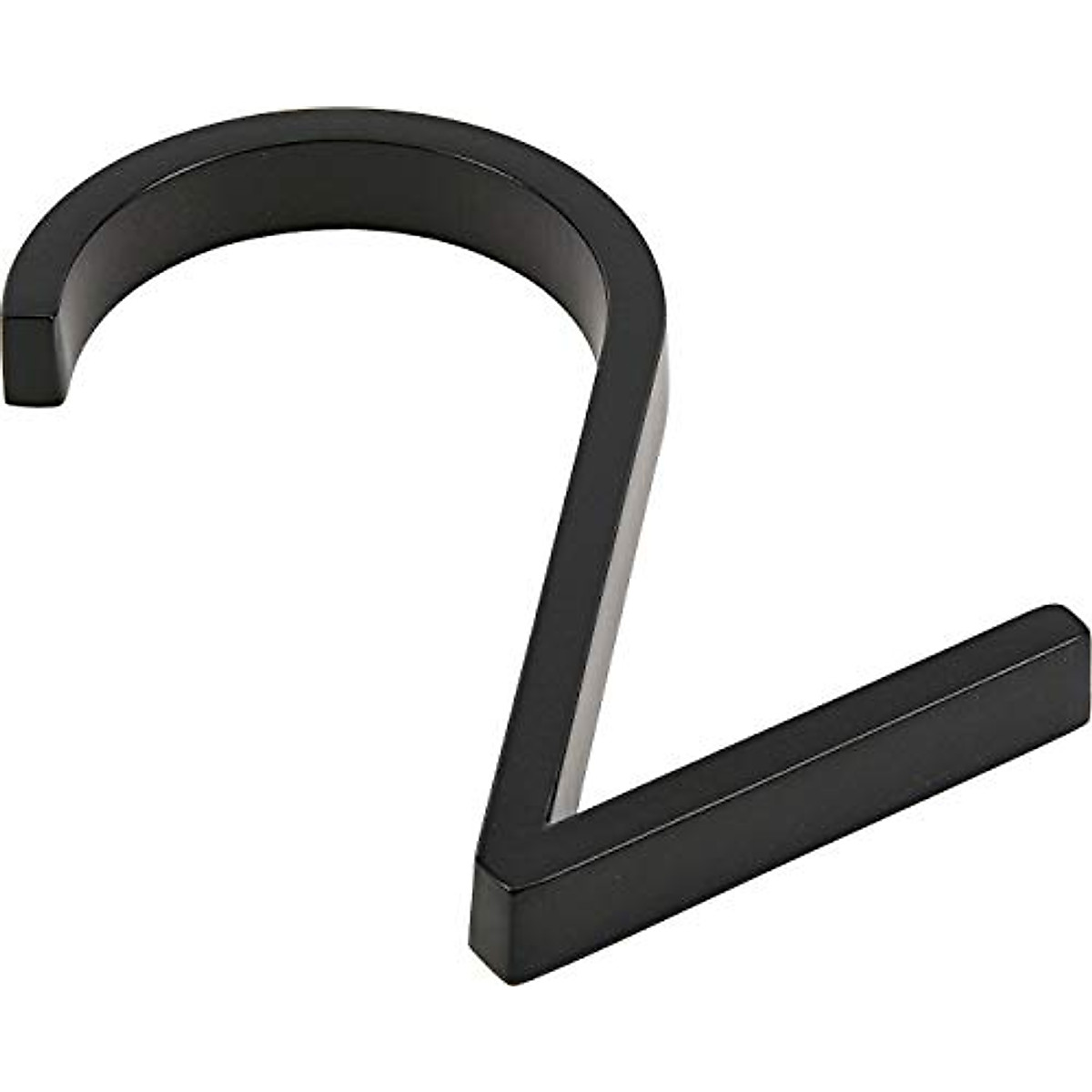 Distinctions 844712 Black Upgraded 5" Floating House Number 2