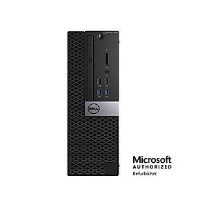 Dell Optiplex 7040 Small Form Factor Desktop PC, Intel Core i7-6700, 16GB Ram, 2TB SATA Drive + 256GB SSD WiFi, DVD-RW, 24 LCD, Windows 10 Pro (Renewed)