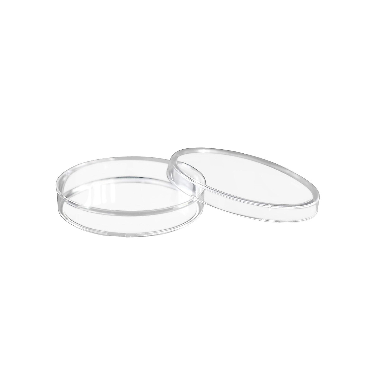 EISCO 25PK Disposable Petri Dish with Lid - Sterile - 35x15mm - Polystyrene - Triple Vented - Transparent
