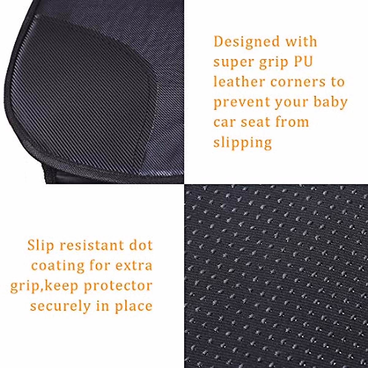 Innokids Car Seat Protector for Child Car Seat, Waterproof Seat Protector with Thick Padding Protects Automotive Vehicle Leather or Cloth Upholstery (1 Pack)