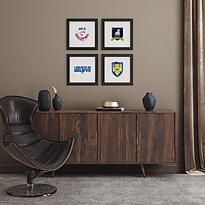 Trends International Gallery Pops Ted Lasso - Be A Goldfish Wall Art Wall Poster, 12" x 12", Black Framed Version