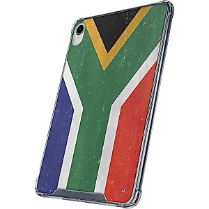 Skinit Clear Tablet Case Compatible with iPad Mini 6 (2021) Originally Designed South Africa Flag Distressed Design