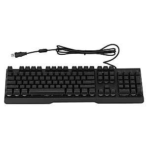 Mechanical Keyboard, Portable 104 Keys Wired Full‑Speed USB2.0 Port Gaming Keyboard with Double Injection Molding,for Computer Notebook