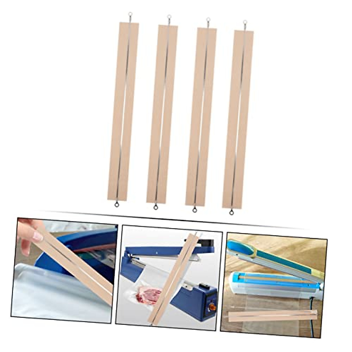 16 pcs Replacement Heating Machine Elements Professional Heat Impulse Spare Strip Sealer Parts Service Seal Strips Element Re Mm Hand Kit Sealing Heating Element