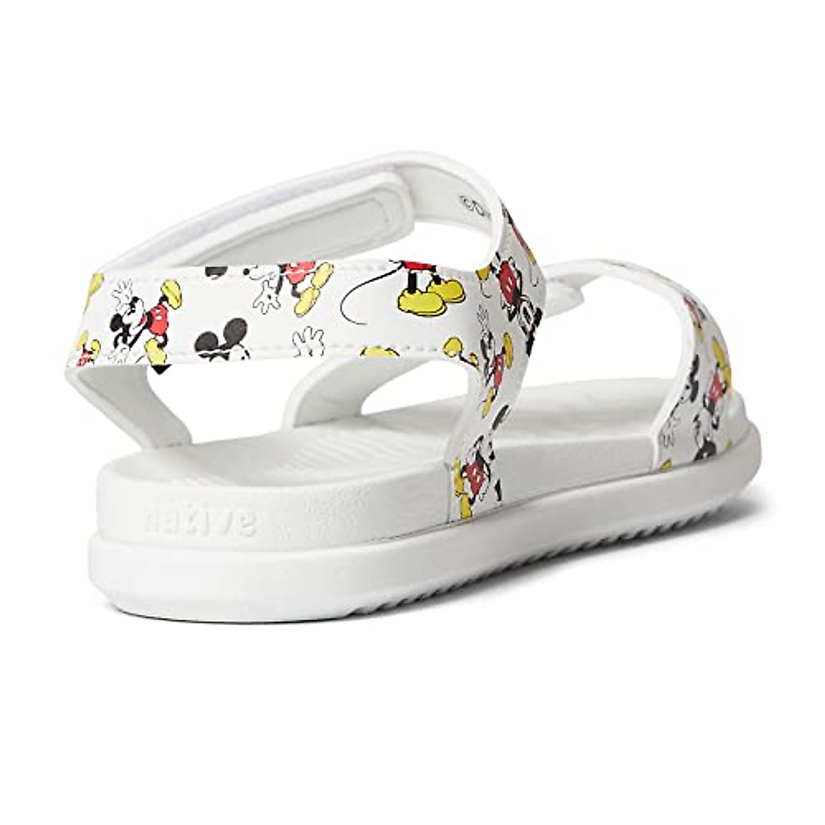 Native Shoes Girl's Charley Disney Print (Little Kid) Shell White/Shell White/Mickey All Over Print 11 Little Kid M