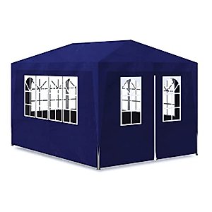 vidaXL Party Tent 10'x13' Blue Outdoor Garden Wedding Patio Gazebo Canopy