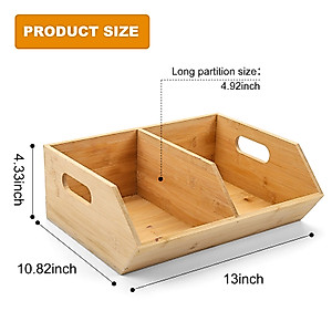 BYOA Official Potato and Onion Storage Bin, Pantry Organizers and Storage, Kitchen Organization and Storage, Bamboo Storage, Bread Basket, Potato Storage, Bamboo Organizer