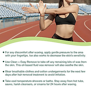 Clean + Easy Remove - After Wax Remover for the Skin with Wheat Germ Oil, Post Waxing Cleanser, 16 oz