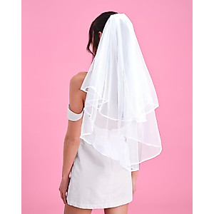 xo, Fetti Bridal Veil | Bachelorette Party Decorations, Bride To Be Gift, Bridal Shower, Wedding