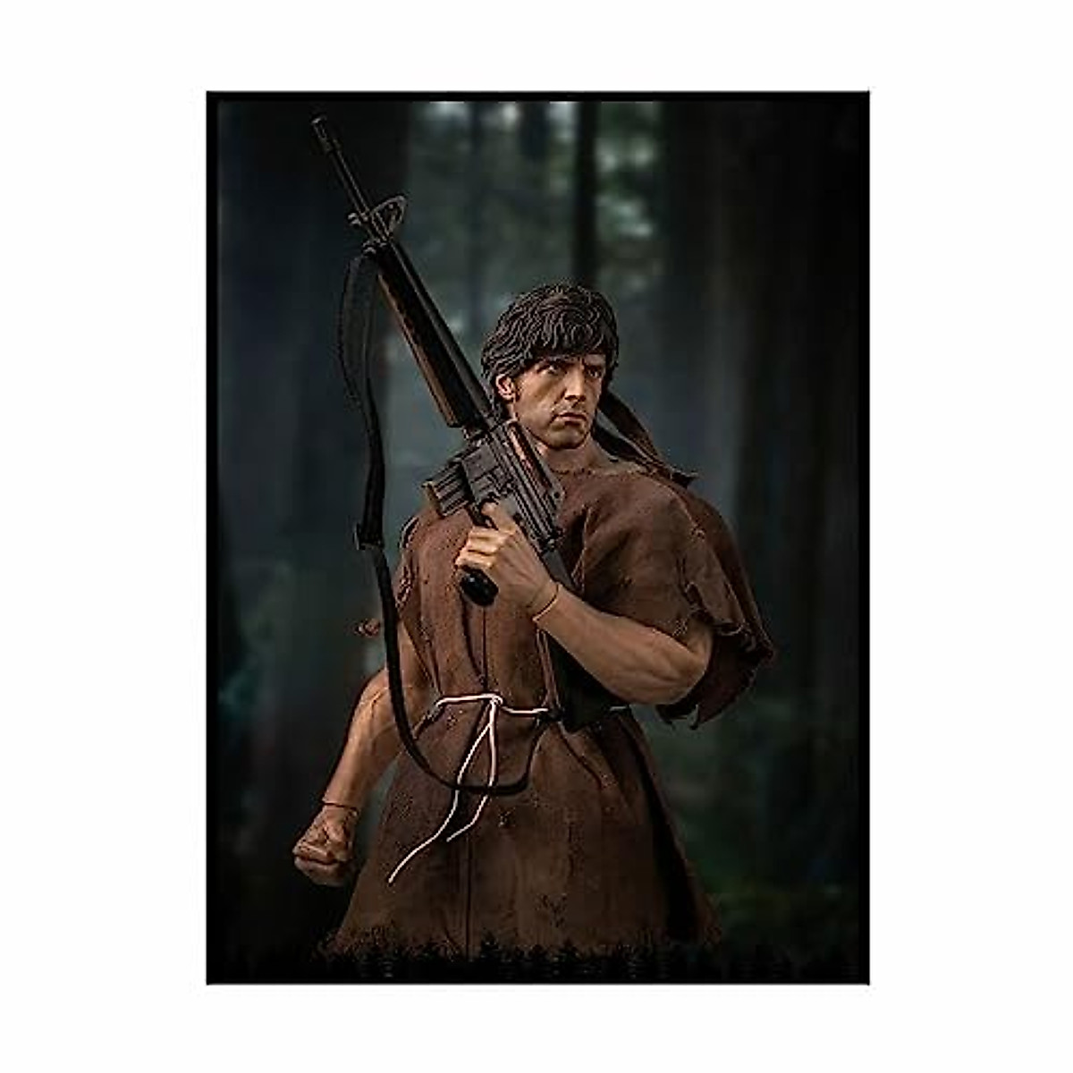 threezero Rambo: First Blood John Rambo 1:6 Scale Collectible Figure,Multicolor