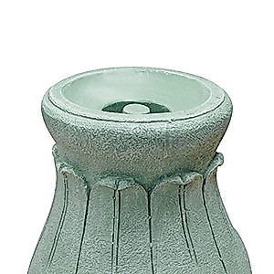 Alpine Corporation 12" Tall Indoor/Outdoor Roman Column Gazing Globe Display Stand