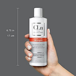 CLn® Shampoo - Clarifying Formula with Salicylic Acid, For Normal to Oily Scalp Prone to Folliculitis, Dandruff, Itchy & Flaky Scalp, Fragrance-Free & Paraben-Free, 8 fl. oz.