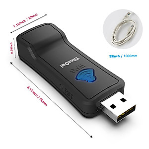 WiFi to LAN Network Adapter, 2.4 GHz Wireless to Ethernet for Printer Smart TV Alternative Dongle to WIS09ABGN UWA-BR100 TY-WL20 RJ45 DY-WL10 Repeater AP Extender Powered by USB