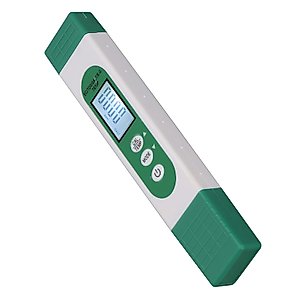 Pen Type Water Quality Meter, High Accuracy Automatic Temperature Compensation Portable Sensitive Probe 5 in 1 Water Tester EC SG Salt TDS Temp for Spas