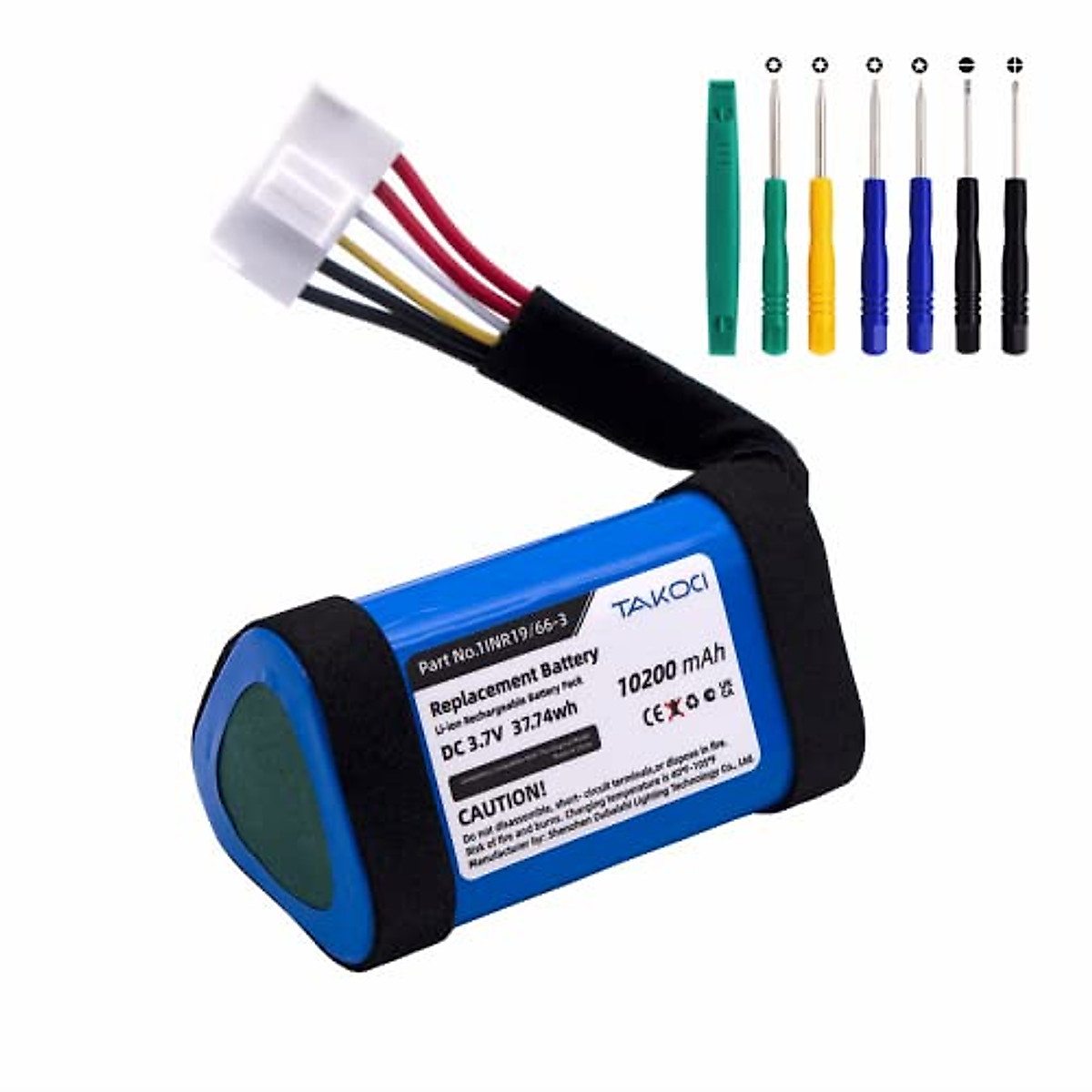 Youejoeq 10200mAh jbl Charge 4 Battery Replacement for JBL Charge 4, Charge 4BLK, Charge 4J, CHARGE4BLUAM,fits Part no 1INR19/66-3,ID998, SUN-INTE-118, IY1068