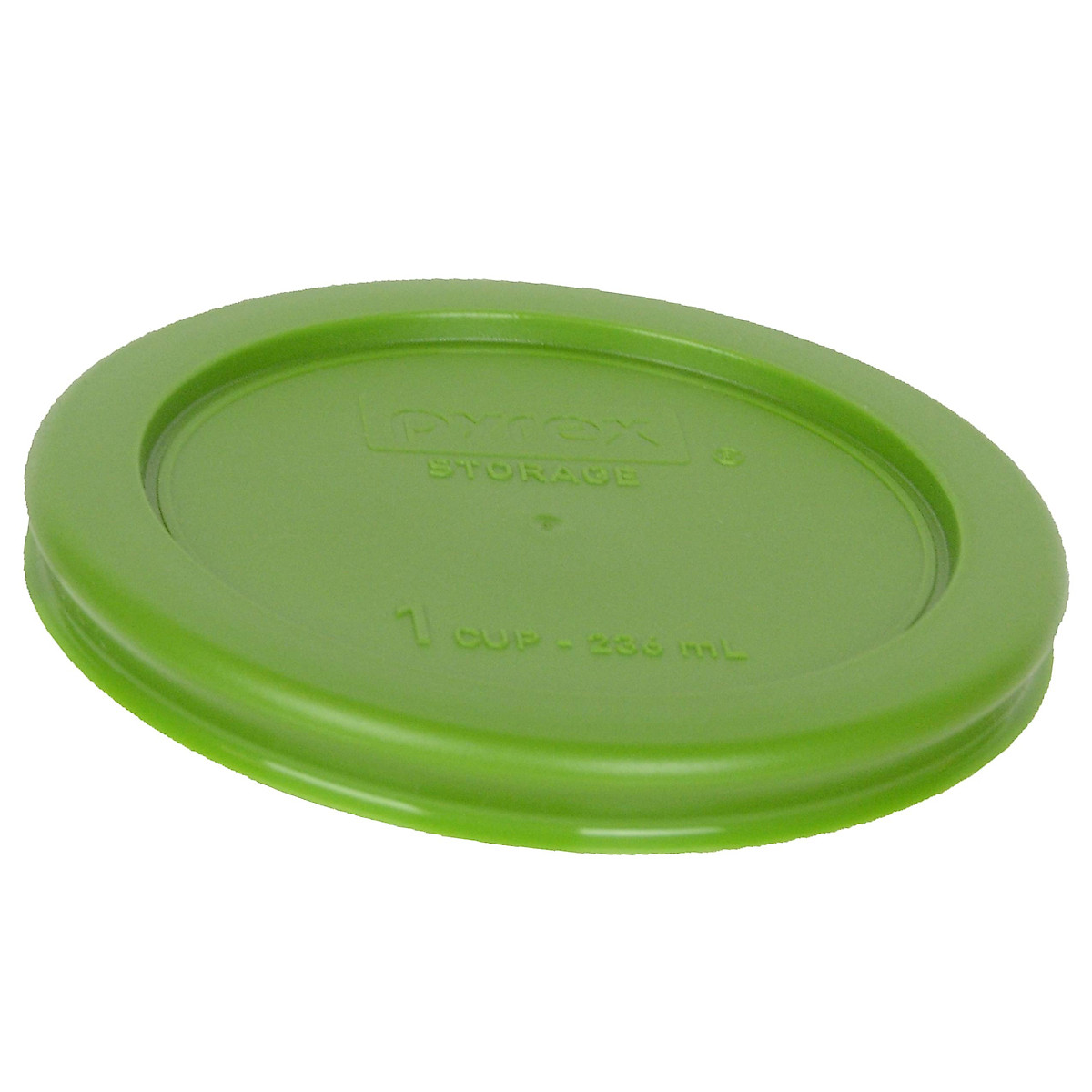 Pyrex Lawn Green (2) 7202-PC, (2) 7200-PC, (2) 7201-PC, & (1) 7402 Round Plastic Food Storage Replacement Lids, Made in USA
