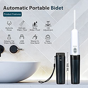 Portable Travel Bidet Electric Mini Atomizer with USB Cable Charging is Used for Soothing Postpartum Care Perineal Personal Cleaning