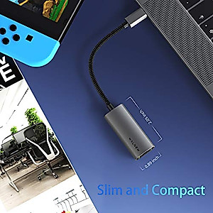 USB C to Ethernet Adapter, WALNEW USB Type C to RJ45 Gigabit Ethernet Adapter Cable Converter, Thunderbolt 3 to RJ45 LAN Network Adapter for MacBook Pro/Air, iPad Pro, Dell XPS, Galaxy S20 S10 S9