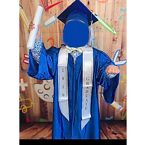 Leowefowa Back to School Backdrop 5x7ft Vinyl Photography Backdrops Hand Painted Pencils House Books on Vintage Retro Stripes Wood Floor Background Baby Kids Children Photo Studio Props