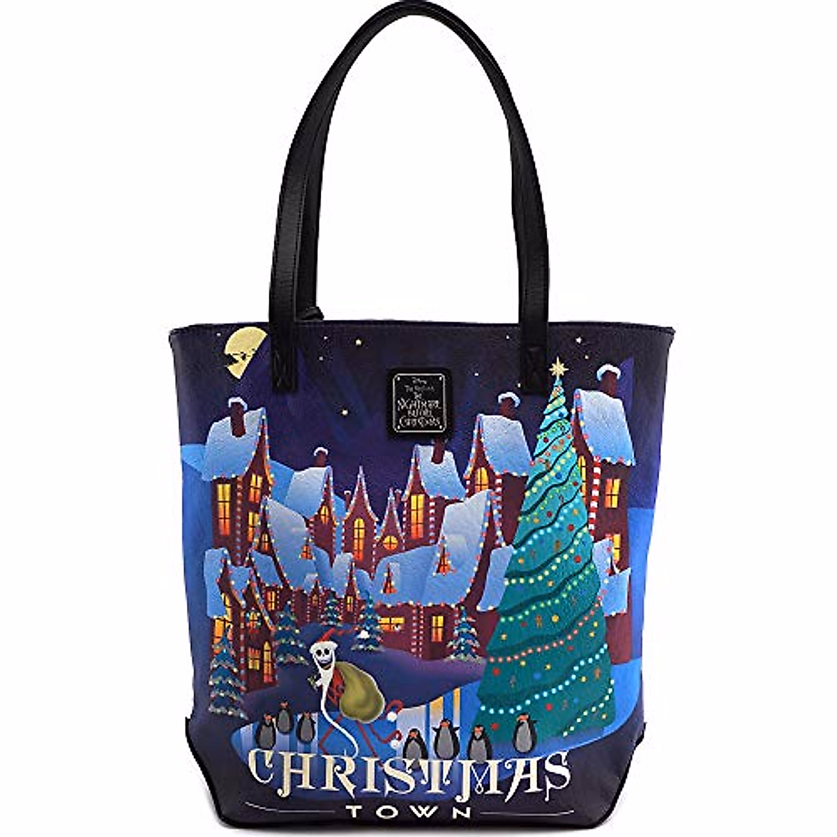 Loungefly x The Nightmare Before Christmas Halloween/Christmas Town Tote Bag