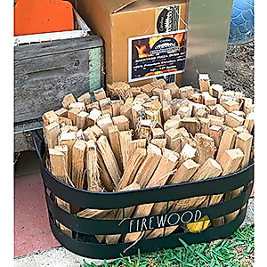 Carolina Cookwood Pizza Oven Wood 12 Inch Naturally Cured White Oak Splits Cooking Wood for Free Standing Ovens 1650 Cubic Inches