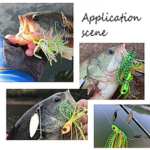 WellieSTR 80PCS(2 Color/2 Style) Easy Spin Colorado Willow Spinner Blades Metal Spoon Lure for Spinnerbait Buzzbait Bass Lure Fishing Tackle DIY Nickel