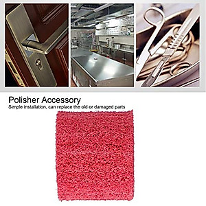 4.7x3.9in Nylon Polishing Wheel Polishing Machine Burnishing Wheel Polisher Accessory Red Polishing Tool