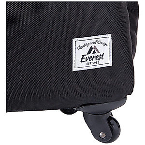 Everest unisex adults Wheeled Laptop Backpack, Black, One Size US