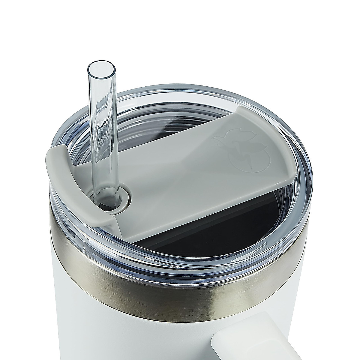 Pelican Hydration Pelican Porter™ 40 oz Vacuum Insulated Tumbler - Recycled Stainless Steel Double Wall Travel with Dual Lid, Powder Coated Insulated Coffee Mug For Hot Cold Drinks, Bright White