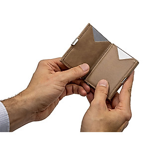 EXENTRI Multiwallet with RFID protection with credit card holder with snap enclosure