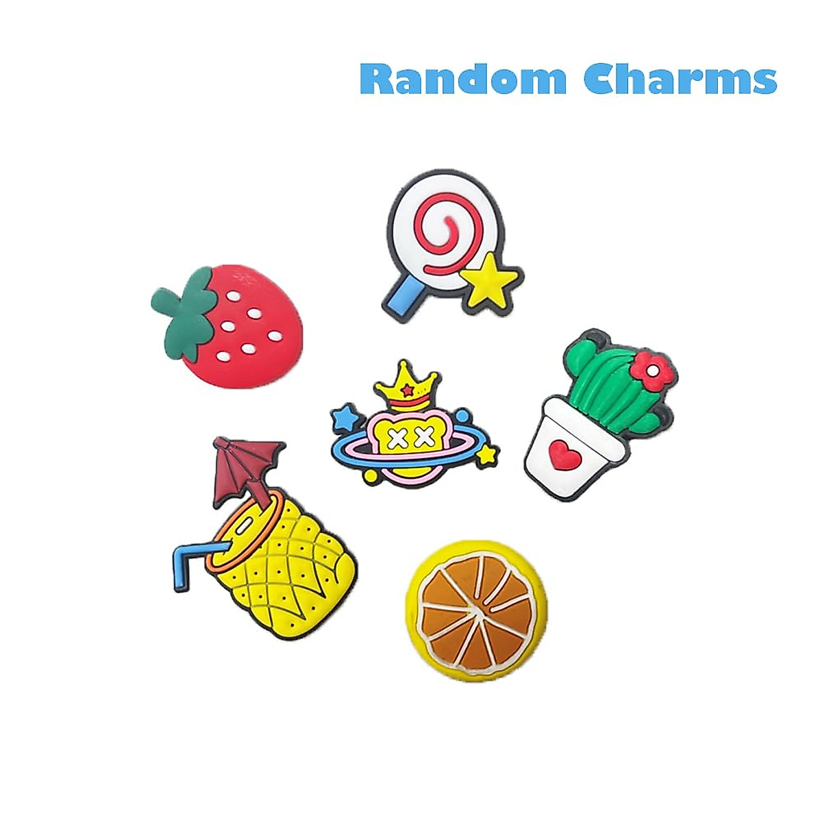 35,50,100Pcs Random Shoe Charms for Girls Cute PVC Shoes Accessories Charms,Lovely Charms Kawaii Pink Charms Shoe Decorations & Bracelet Wristband Party Gifts (35)