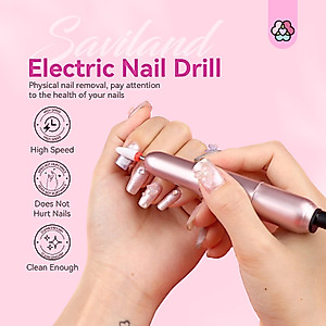 SAVILAND Electric Nail Drill - Electric Nail File Efile Nail Drill Professional Manicure with 6PCS Nail Drill Bits