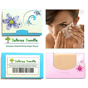 SoltreeBundle 2pcs No Sebum Mineral Powder 5g Korea Skincare with SoltreeBundle Oil Blotting Paper 50pcs