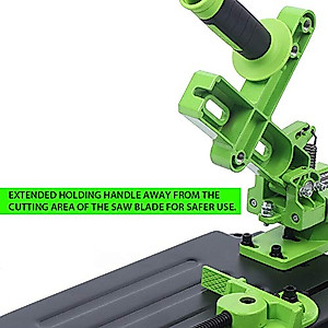 Angle Grinder Holder, GDAE10 DIY Fixed Universal Bracket Polishing Machine ConversionTable Saw Multifunctional Cutting Stand Grinding Support Power Tool Accessories for 100/125 Grinders 0-45 Degree