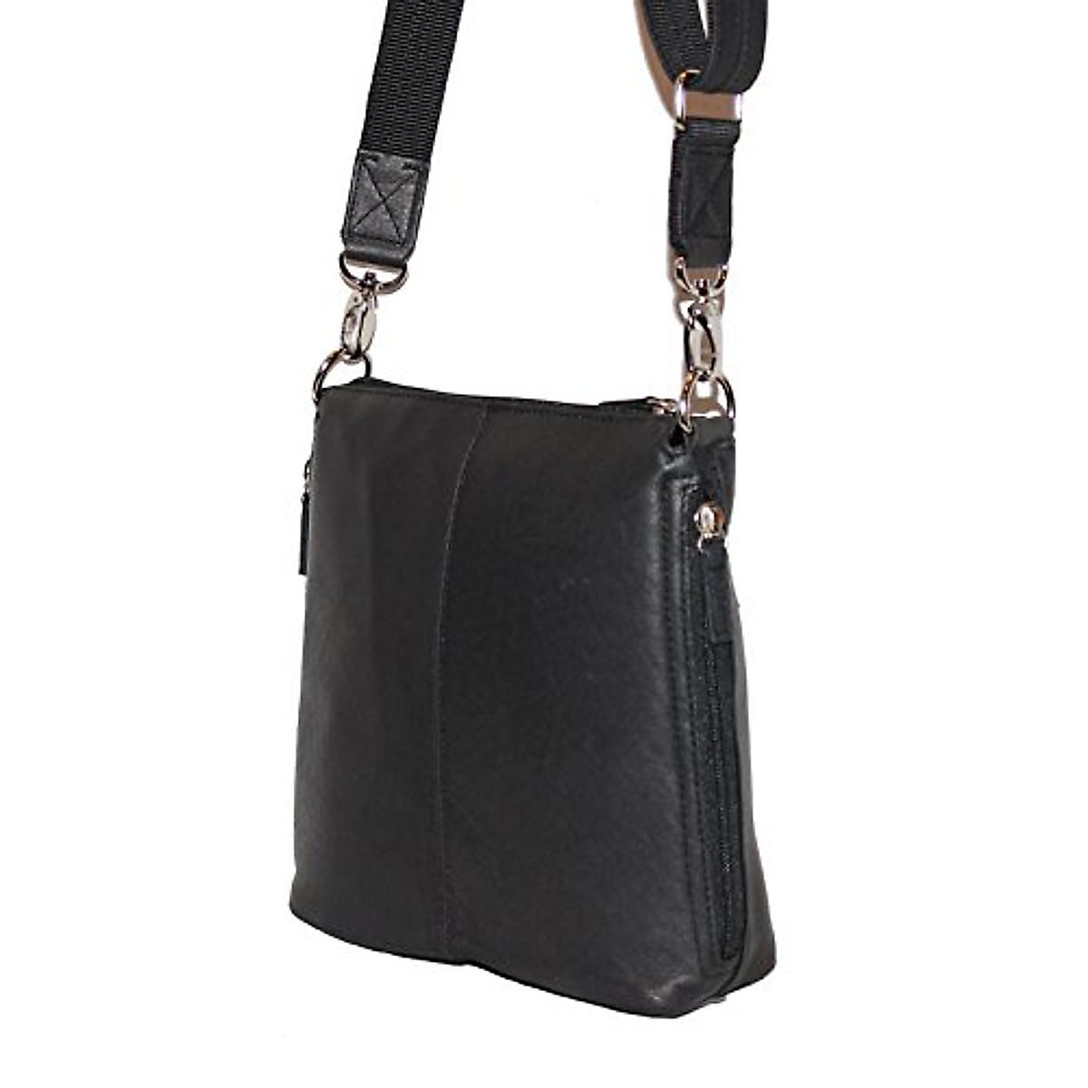 GTM Gun Tote'n Mamas Concealed Carry Flat Sac Handbag, Black, Small
