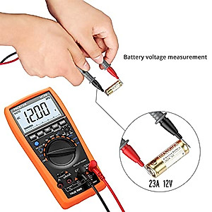 Proster Autoranging Multimeter 6000 Count TRMS Digital Multitester NCV AC DC Current Voltage Tester Amp Ohm Volt Meter Capacitance Test Temperature Measurement Continuity Tester