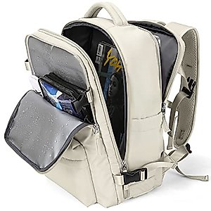 Large Travel Backpack Women, Carry On Backpack,Hiking Backpack Waterproof Outdoor Sports Rucksack Casual Daypack School Bag Fit 14 Inch Laptop with USB Charging Port Shoes Compartment