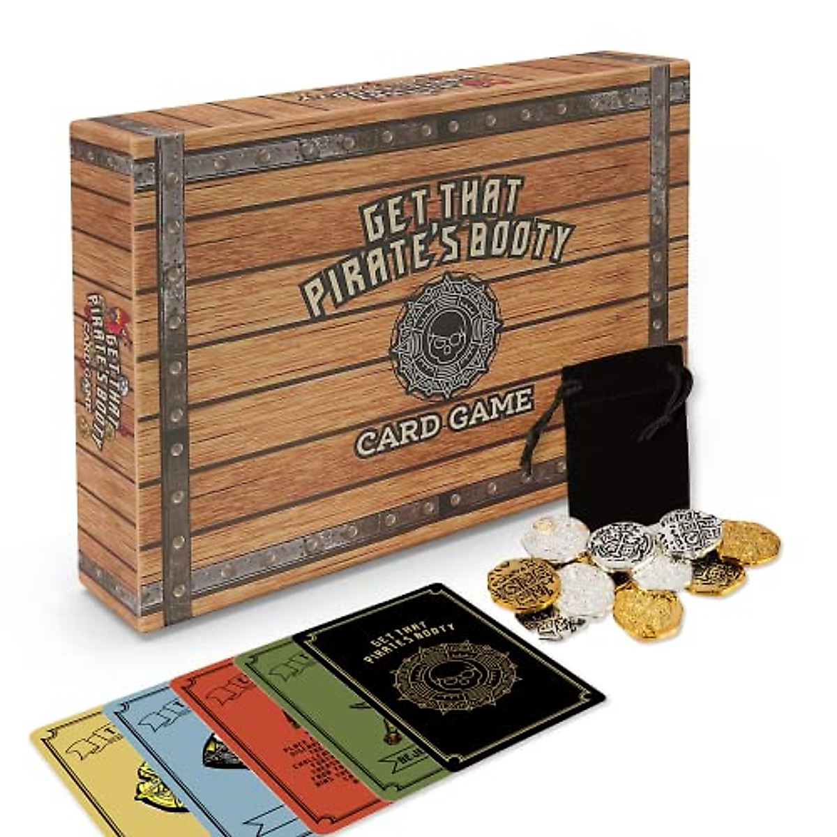 Get That Pirate's Booty Card Game, Fun 2-6 Player Family-Friendly Card Game for Adults, Teens, & Kids a Fun Pirate Themed Game and Good Stocking Stuffers Gift Ideas