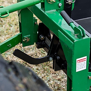 Titan Attachments 3 Point 10 Cu. FT Dump Box Fits Category 1 Tractors, Quick Hitch Compatible, Rear Transport Self-Dumping Hopper, Utility Carry-All Box for Material Handling