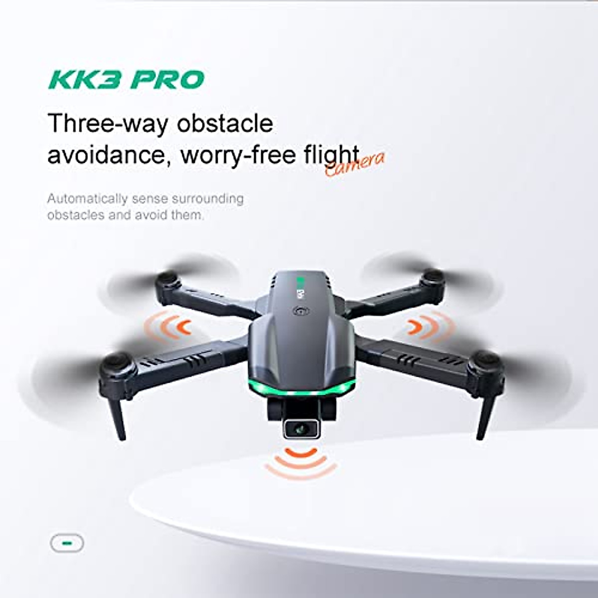 Mini Drone with Camera for Adults 4k Dual Hd Camera Fpv Drone with 3-way Obstacle Aviodance Altitude Hold One Key Return Rc Drone for Kids 8-12 Rc Plane Flying Toys Birthday Gifts for Boys Men