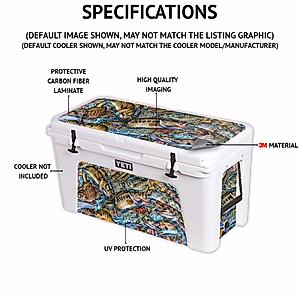 MightySkins Carbon Fiber Skin Compatible With Yeti Roadie 60 Wheeled Cooler - Dont Mess With Texas | Protective, Durable Textured Carbon Fiber Finish | Easy to Apply and Change Style | Made in The USA